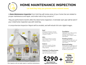 Home Maintenance Inspections - Gold Key Inspection Services